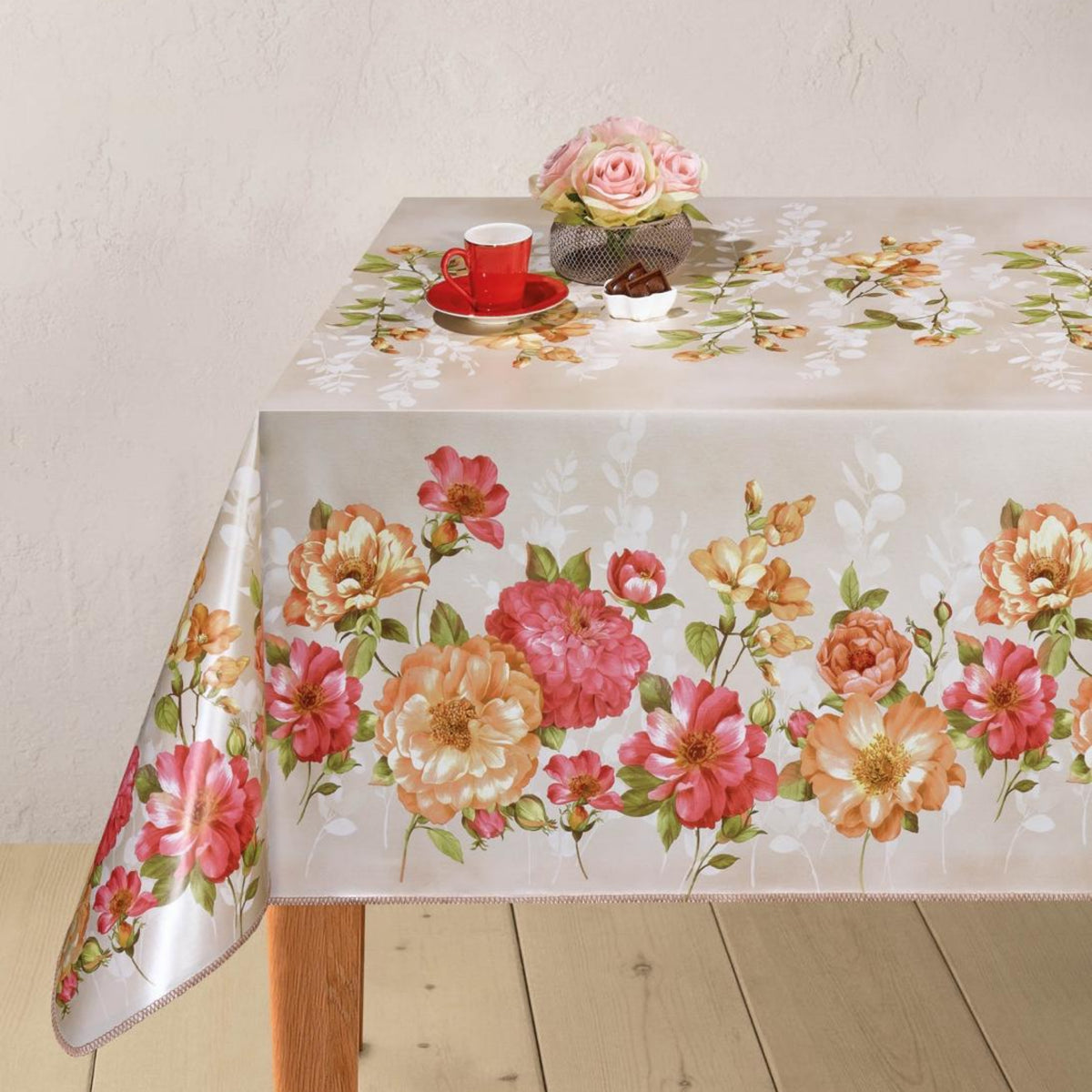 140cm Turkish PVC tabling with flannel backing | 248A – EDURA