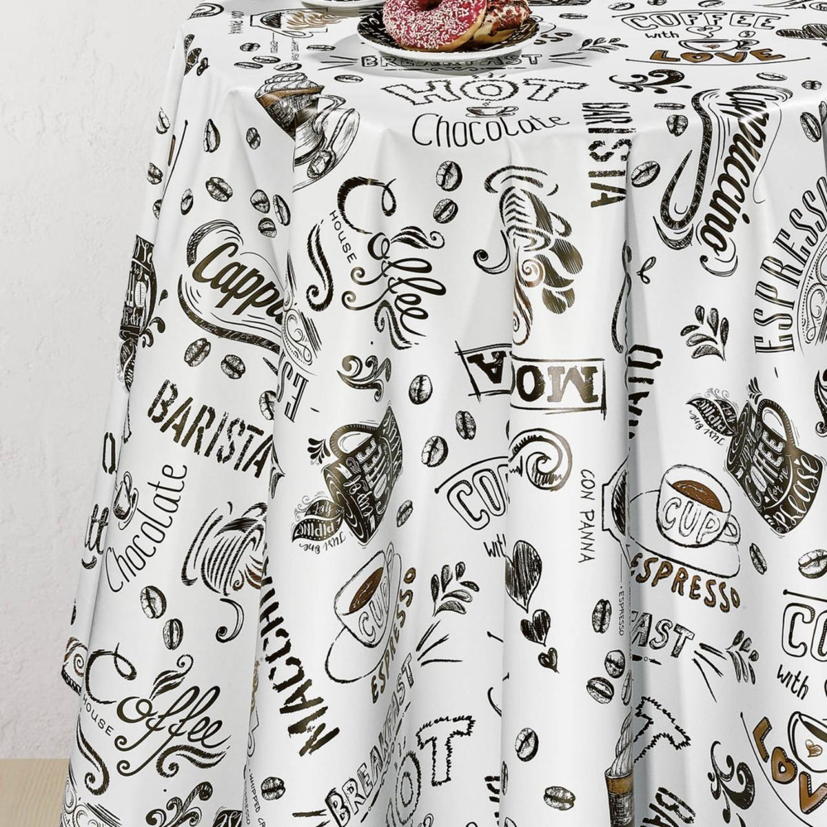 140cm Turkish PVC tabling with flannel backing | 31B – EDURA