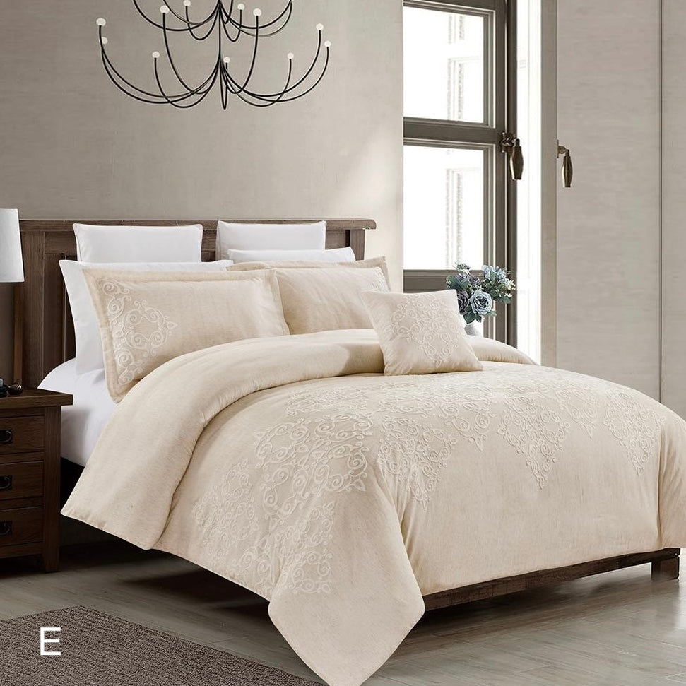 Designer Carleton Embellished Duvet Cover Set | E (Assorted sizes) – EDURA
