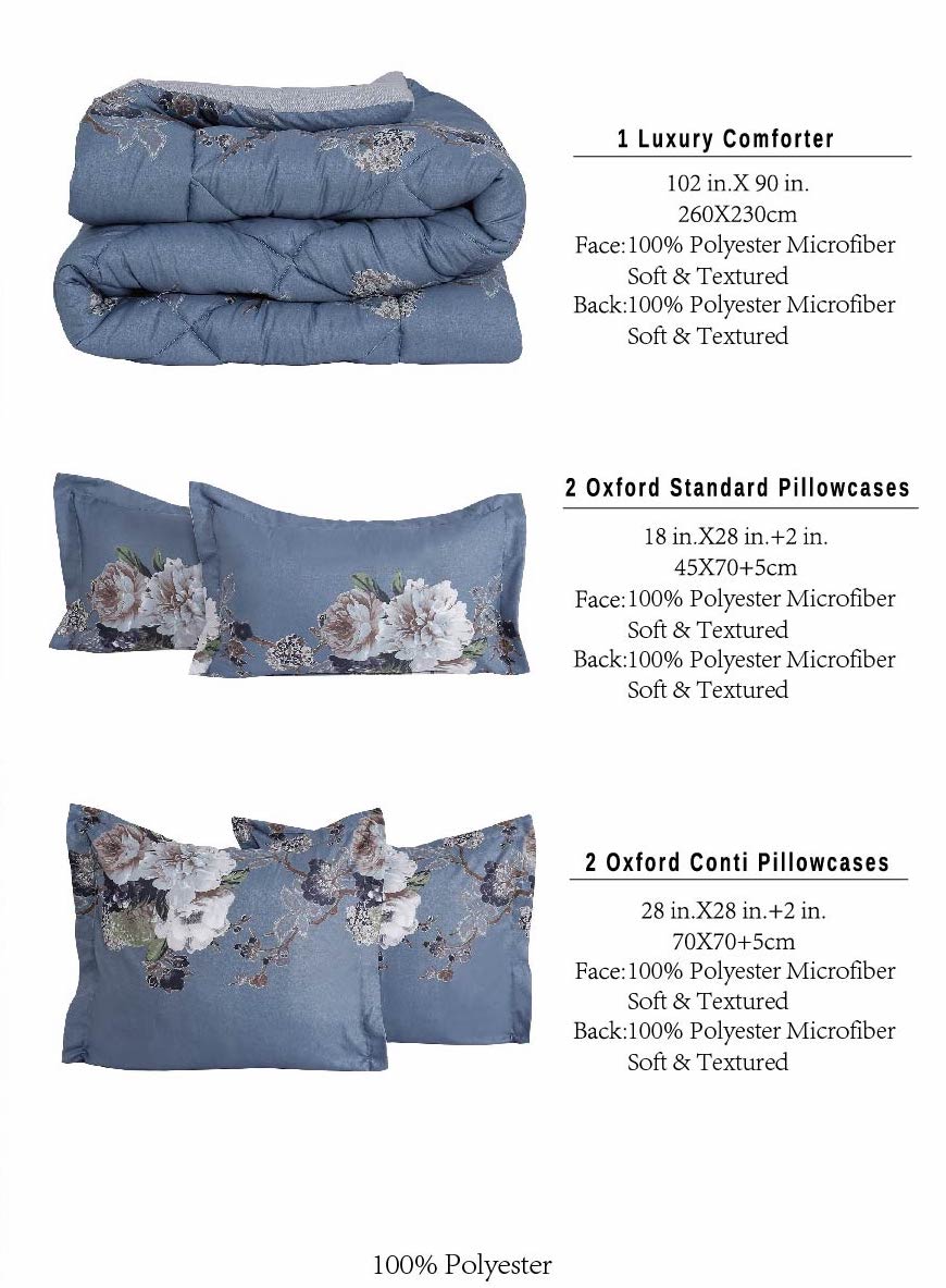 5 piece Luxury Lofty Comforter Set | 07 – EDURA