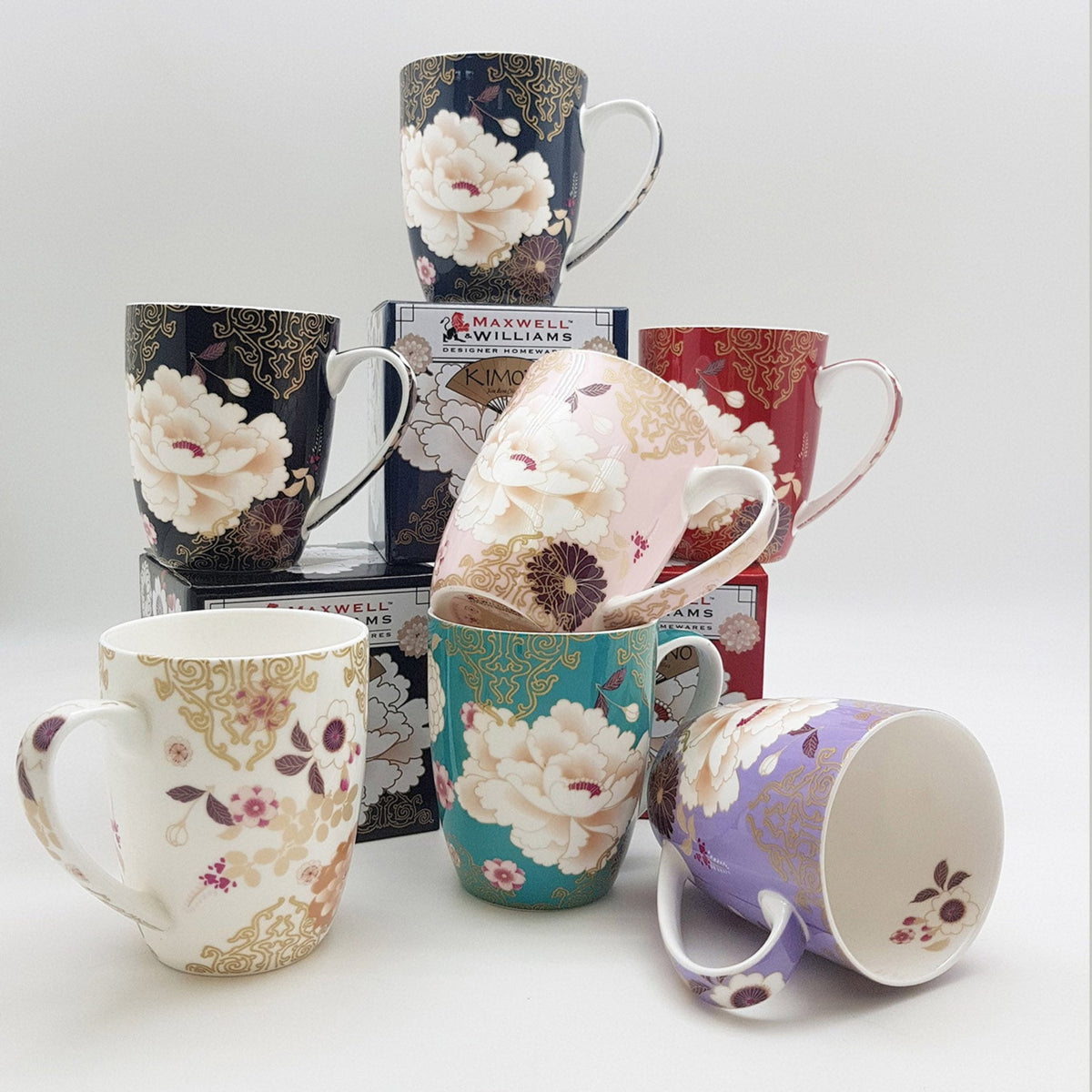 Maxwell & Williams Kimono Mug 400ml | White – EDURA
